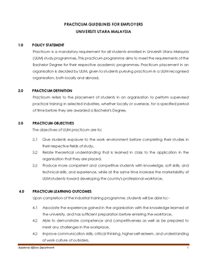 Practicum Report Writing Guidelines - Banking - STANDARD GUIDELINES FOR ...