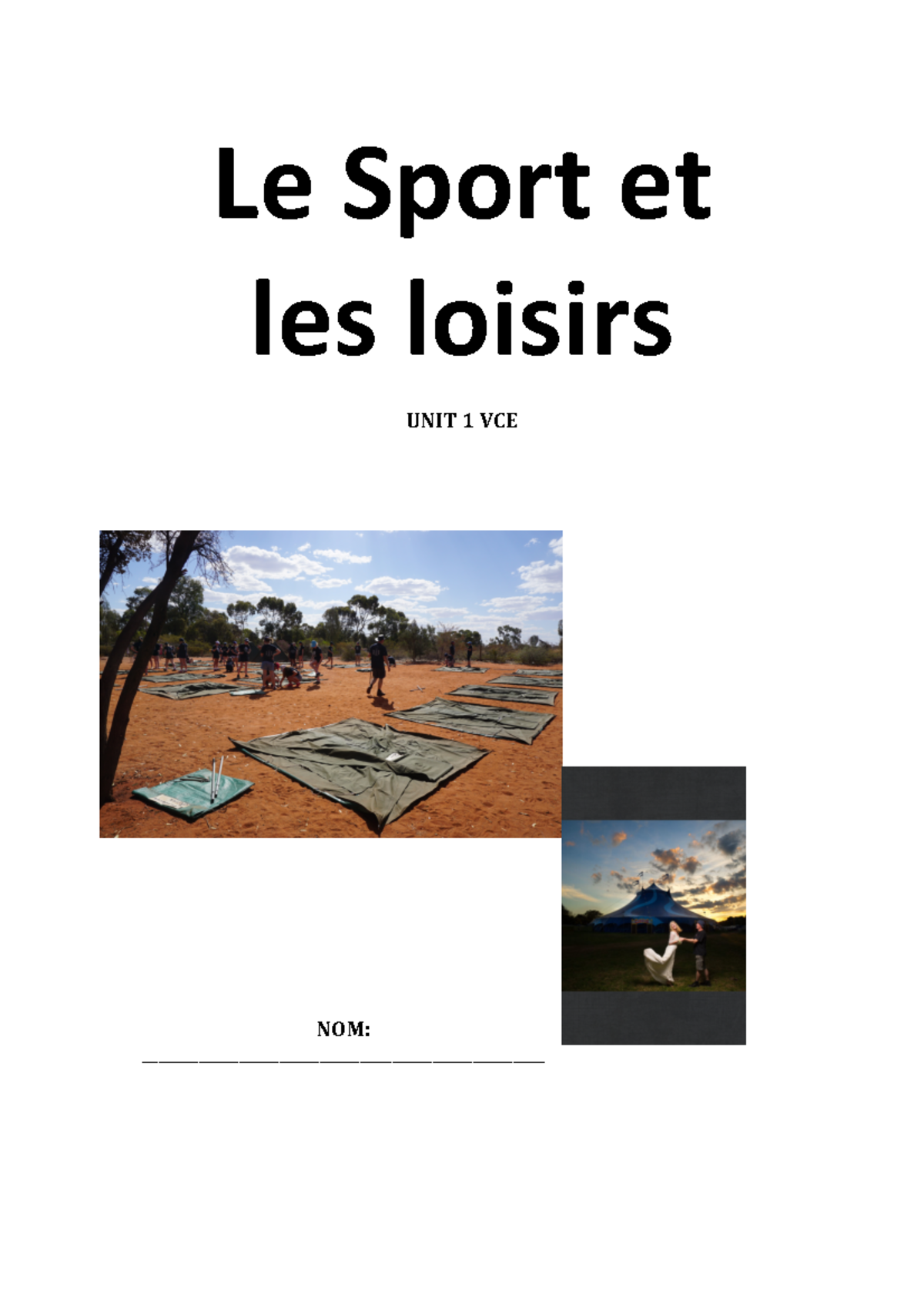 Le Sport et Les Loisirs Livret Pour Les Etudients - Le Sport et les ...