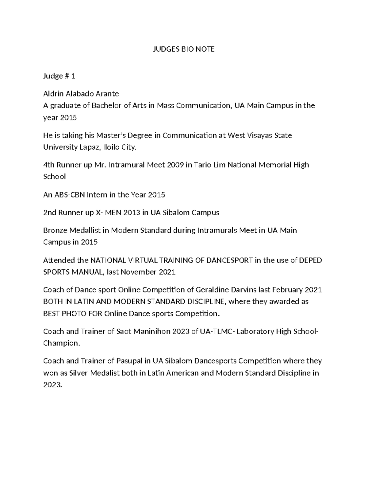 Judges-BIO-NOTE - there is nothing important to this file - JUDGES BIO ...