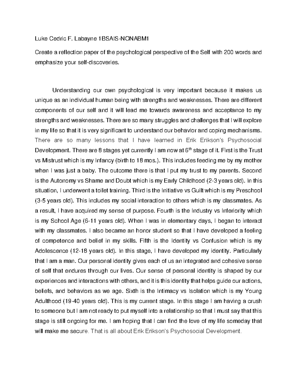 UTS Module 2 Assignment - Luke Cedric F. Labayne 1BSAIS-NONABM Create a ...