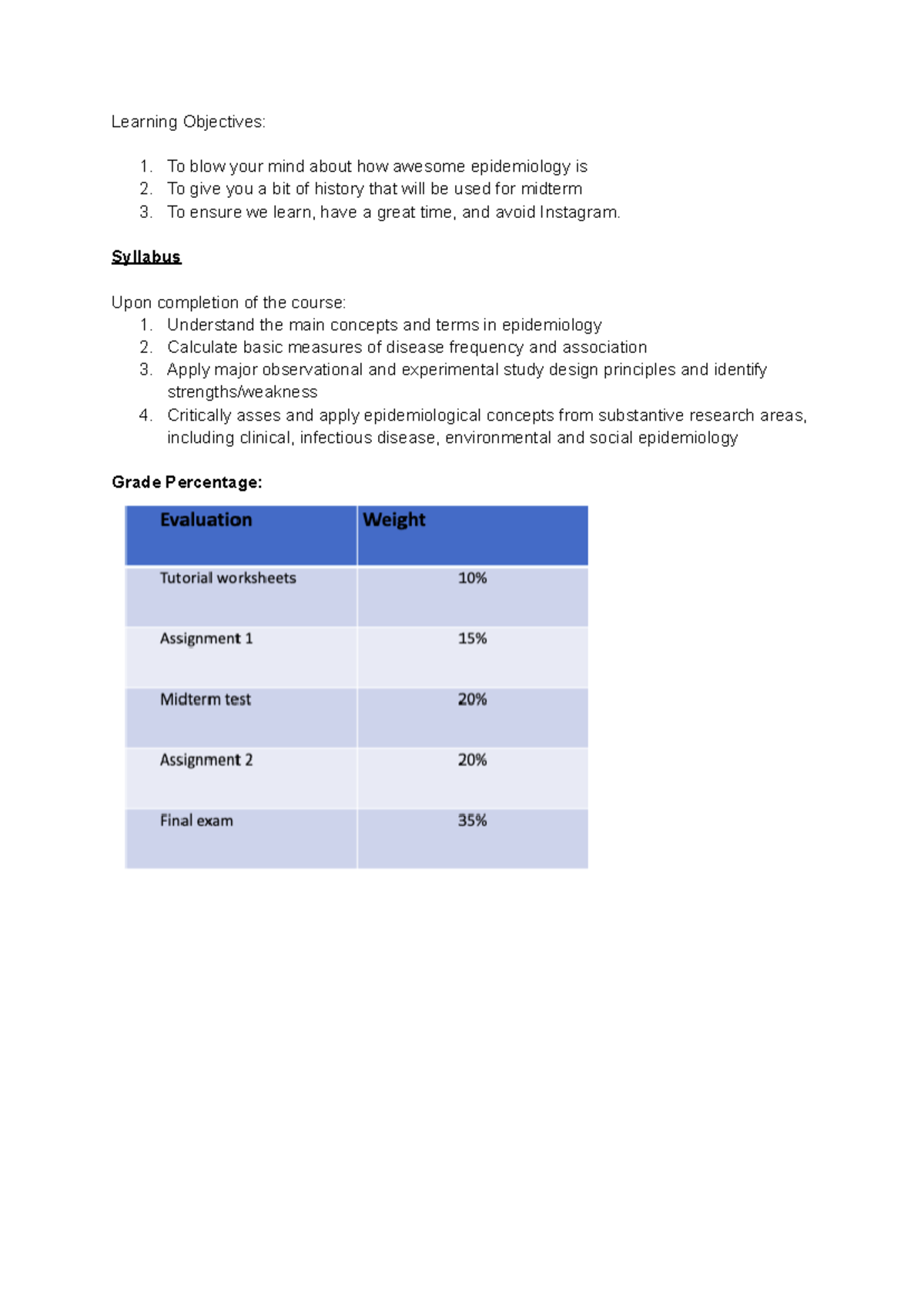 HLTC27H3 Lecture 1 - Limited notes - Learning Objectives: 1. To blow ...