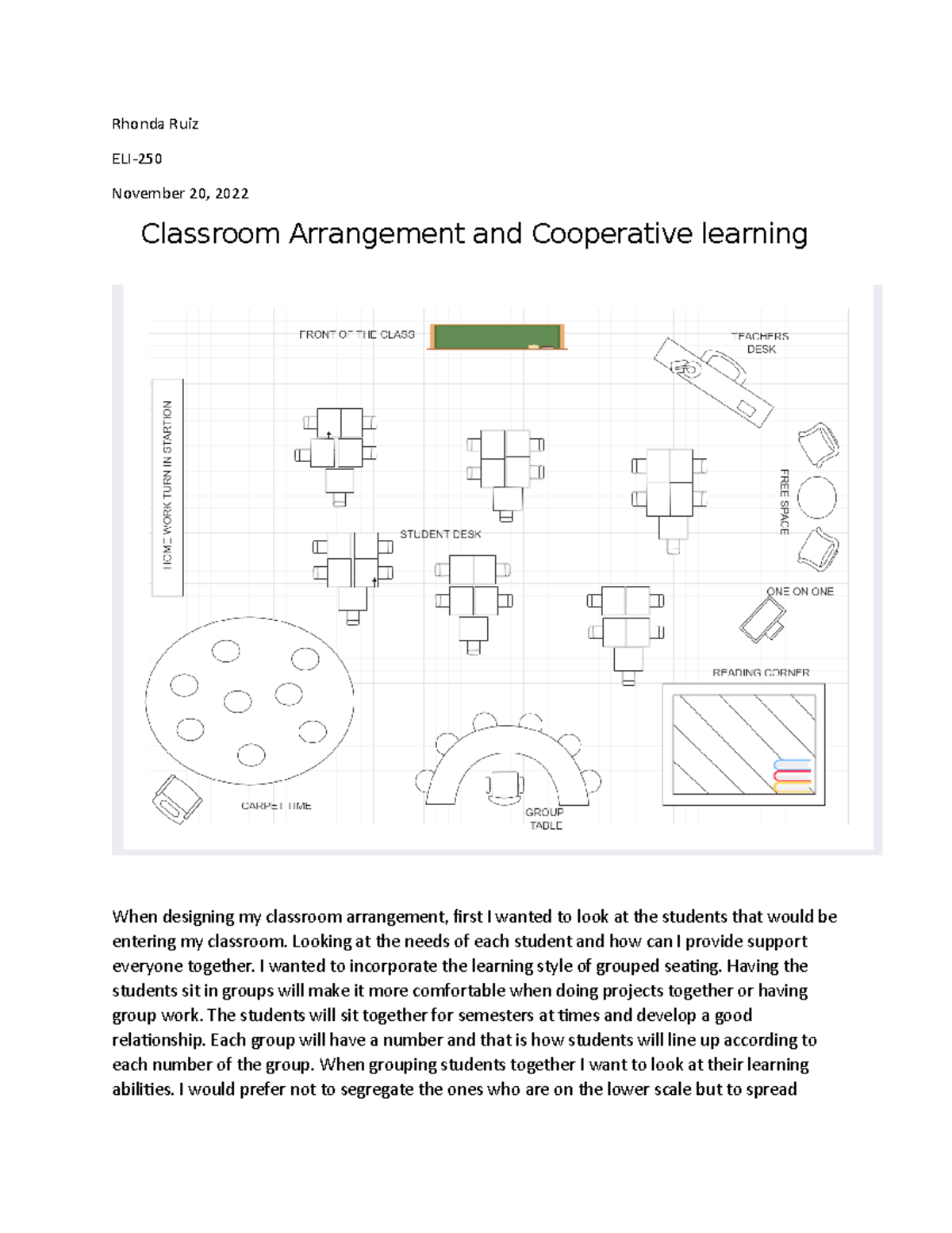 Classroom mapping and cooperative learning - Rhonda Ruiz ELI- November ...