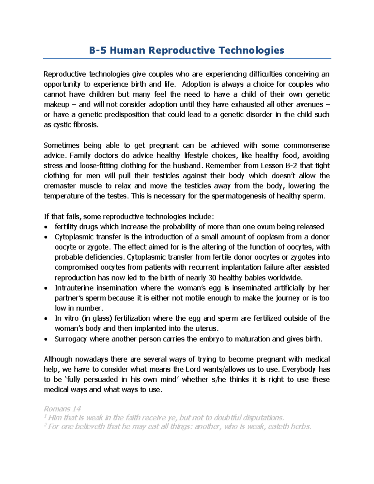 SCN3230-B-5 Reading Human Reproductive Technologies - B- 5 Human ...