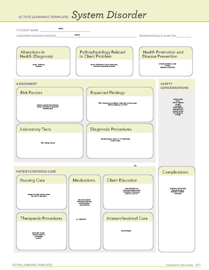 COPD - ati - ACTIVE LEARNING TEMPLATES THERAPEUTIC PROCEDURE A System ...