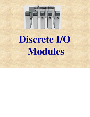 PLC 2 - Plc notes - The PLC’s memory system stores information about ...