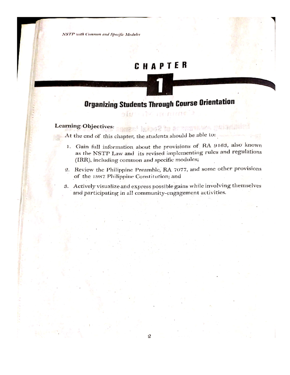 NSTP BOOK Chapter 1 - ptklpw;lrekgtl;wgkojiotjiwerklgfl;sgk - social ...