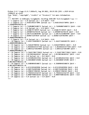 CS1101 Discussion assignment 5 - def any_lowercase1(s): for c in s: if c(): return True else ...