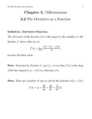 Section 1.1 -Functions and Their Graphs - Chapter 1. Functions 1 ...