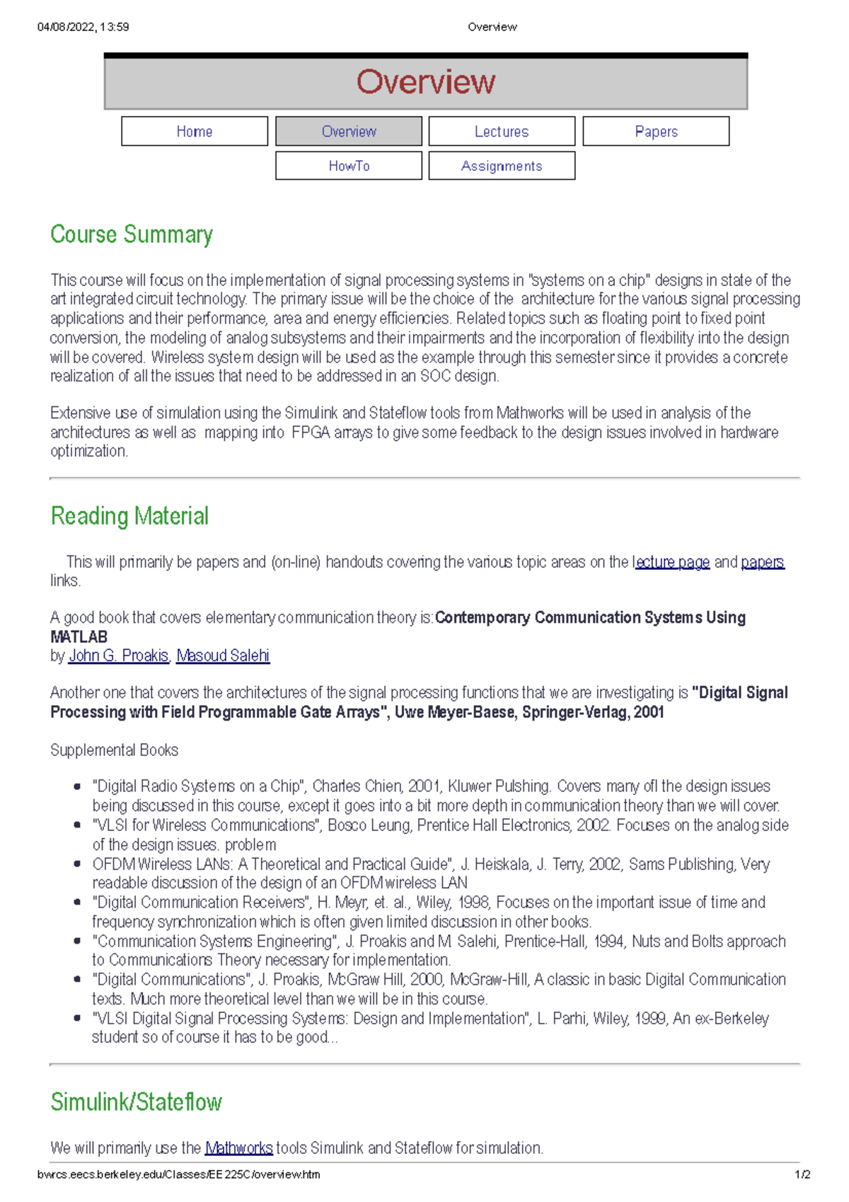 Overview - Students get introduction of the course - 04/08/2022, 13:59 ...