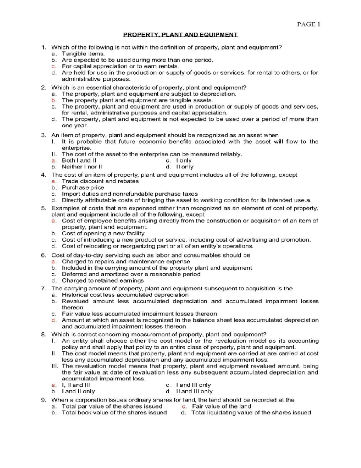 IA PPE - Intermediate Accounting 1: Property, Plants, and Equipment ...