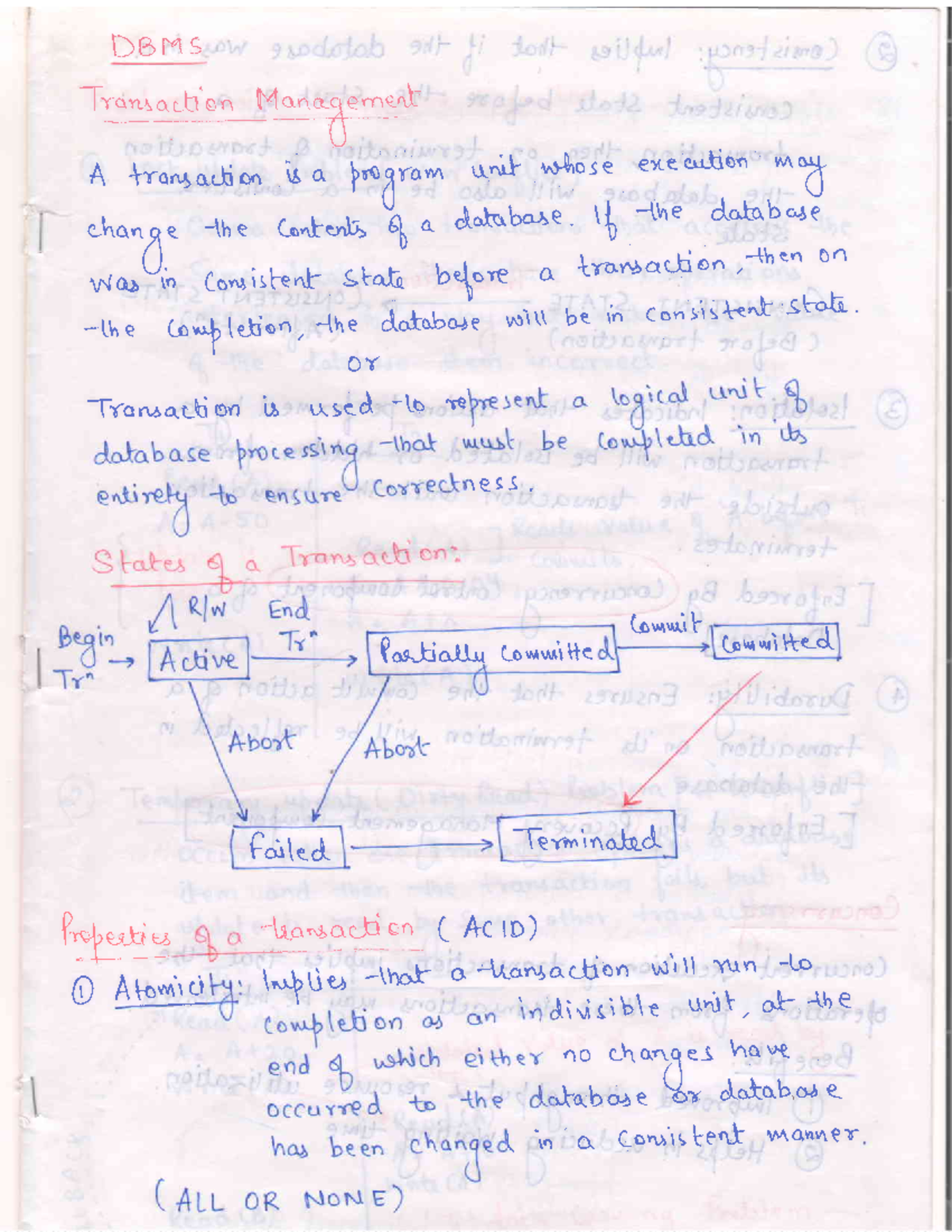 DBMS-Transaction Control - Database Management Systems - Studocu