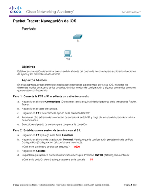 8.4.1.3 Packet Tracer - Using the Cisco IOS Show Commands - Packet ...