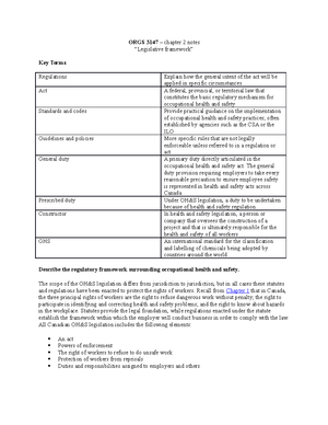 ORGS 3147 – chapter 14 notes - ORGS 3147 – chapter 14 notes “Workplace ...