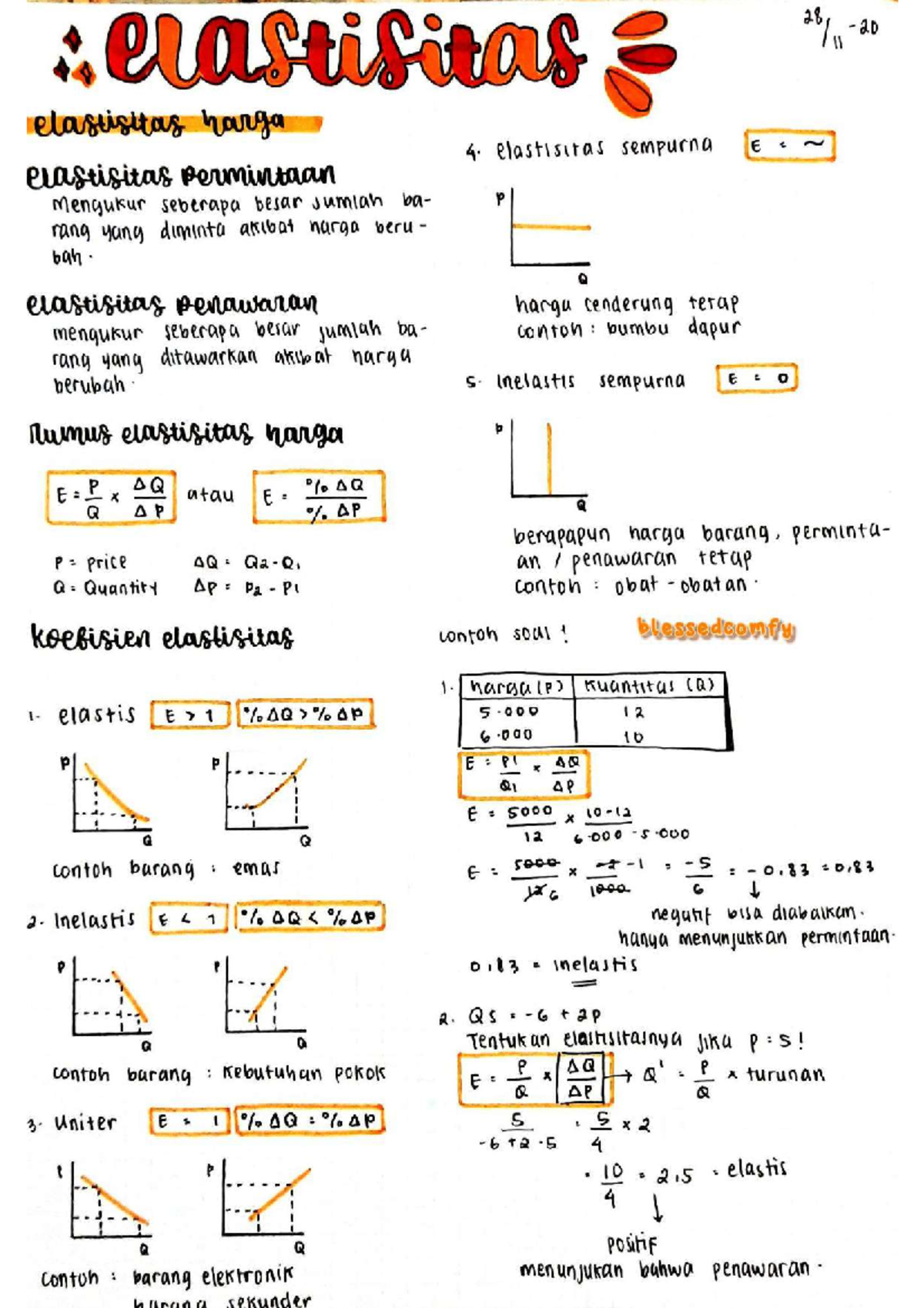 Elastisitas - Elasticity is the comparison of the proportional change ...