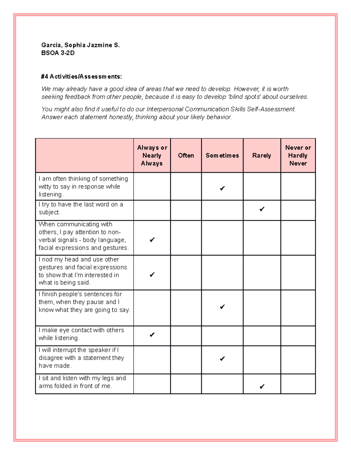 Activity #4 - Entrep - Garcia, Sophia Jazmine S. BSOA 3-2D #4 ...