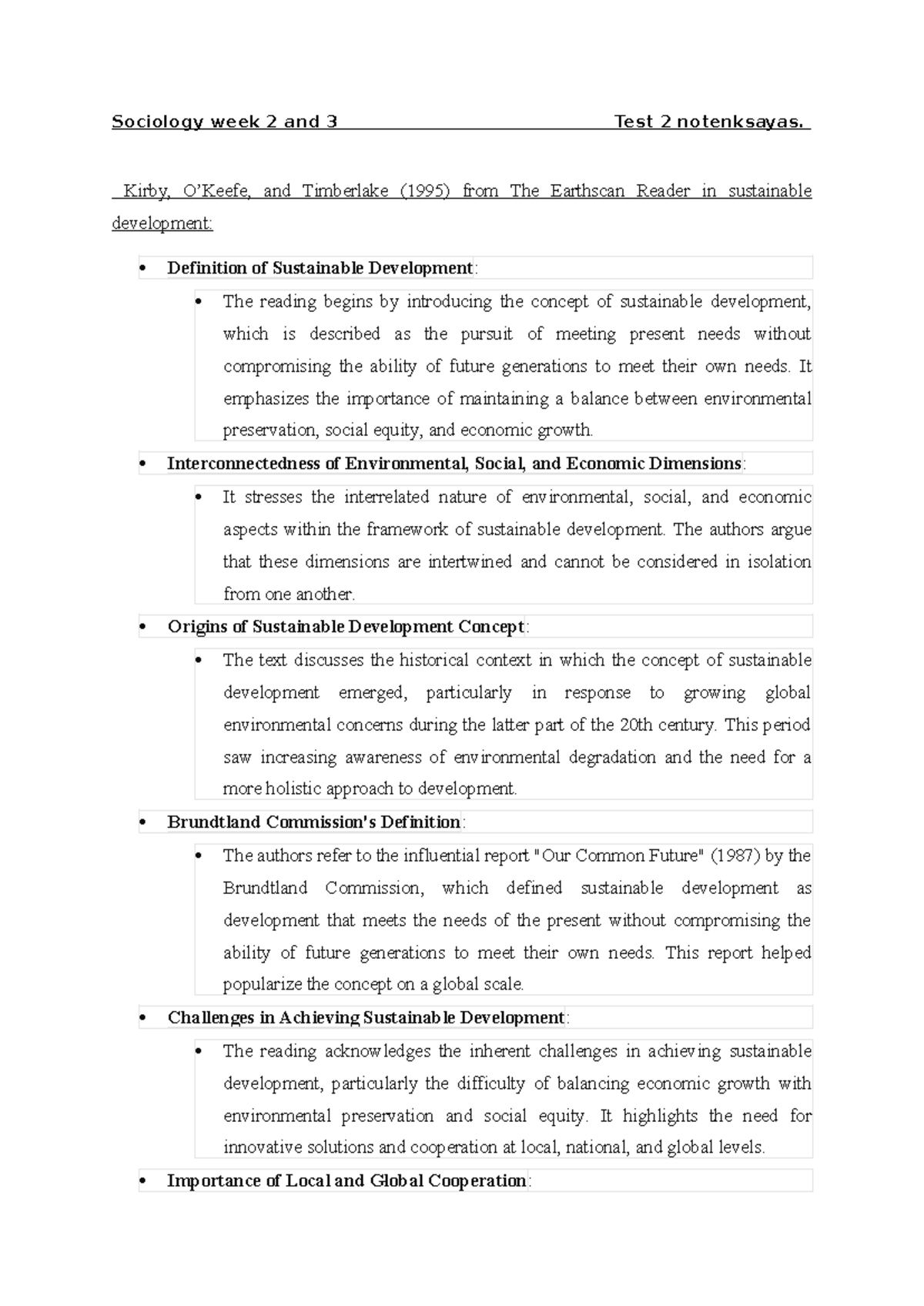 Sociology week 2 and 3 Test 2 notes - Sociology week 2 and 3 Test 2 ...