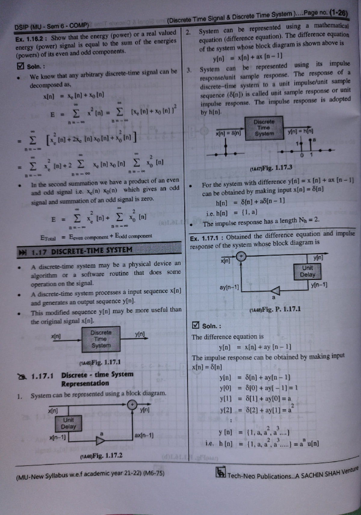 DSIP-1 - DSIP-1.2.pdf - (Discrete Time Signal & Discrete Time System ...