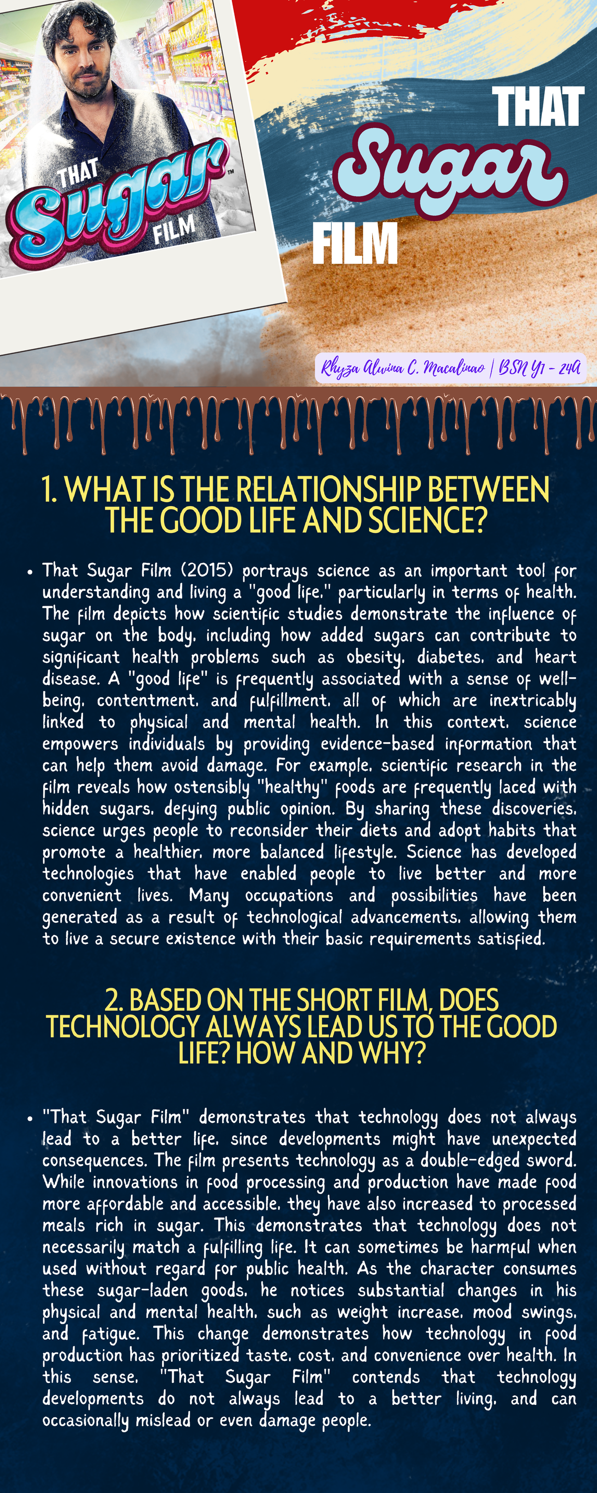 STAS HW - stas - THAT THAT Sugar FILM FILM Rhyza alwina C. Macalinao 1 ...