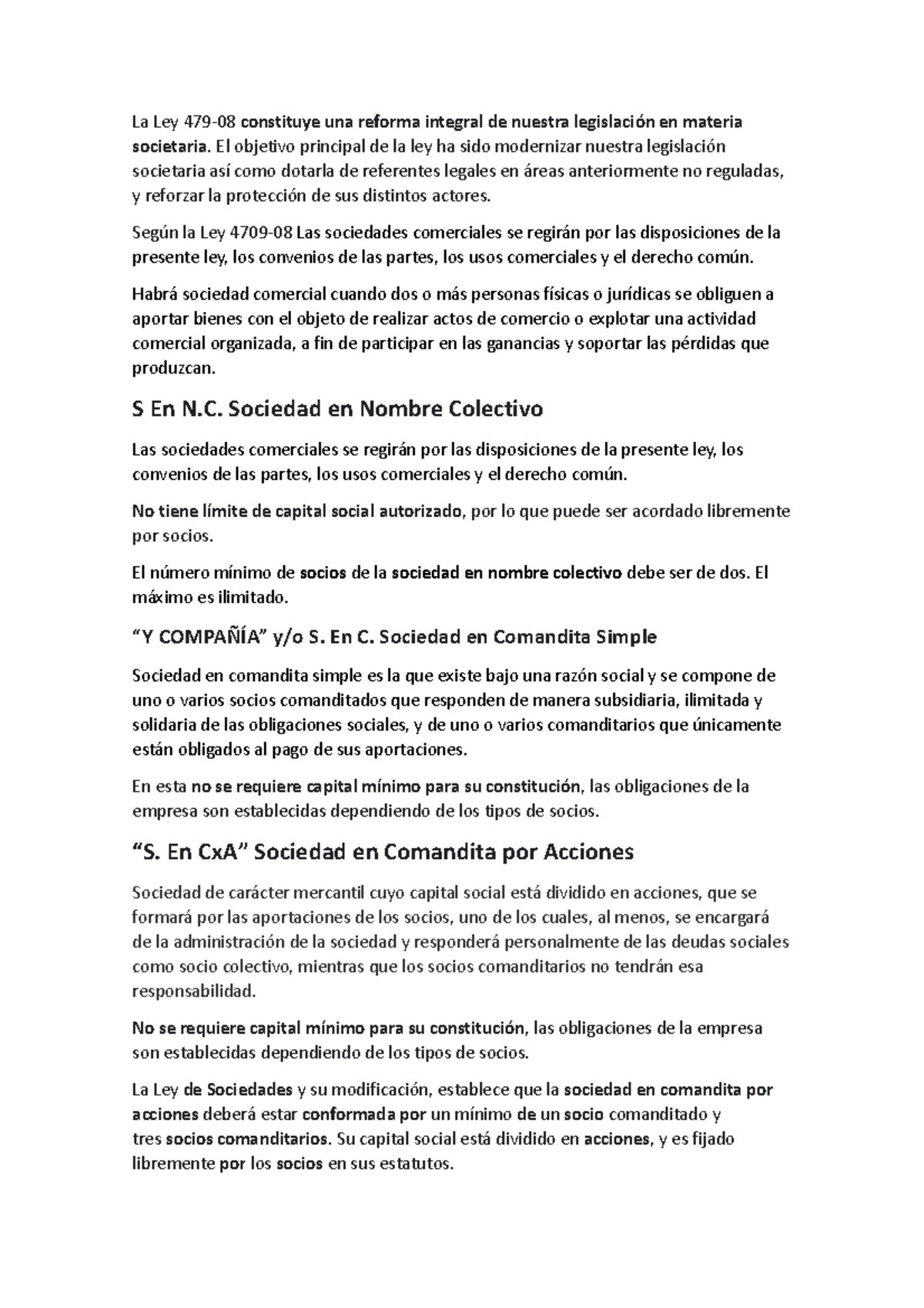 La Ley 479 - alo - La Ley 479-08 constituye una reforma integral de ...