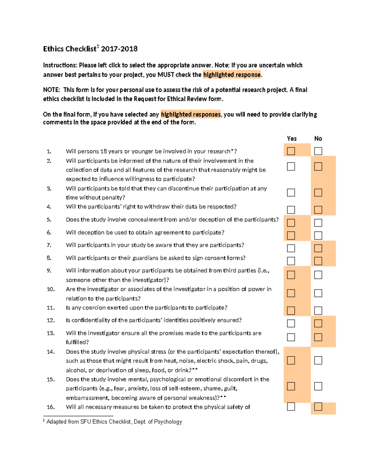 2017-2018-Ethics-Checklist-1 - Ethics Checklist 1 2017- Instructions ...