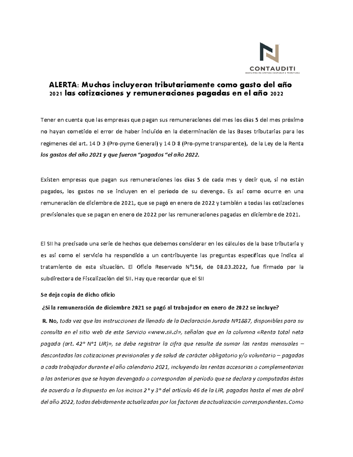 Paper 1 4 julio Base tributable Gastos RRMM Y Cotizacviones - ALERTA ...