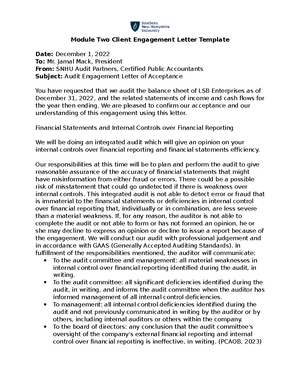 Mc Kenzie - ACC 411 - Module 2 - Short Paper - Analytical Procedures ...