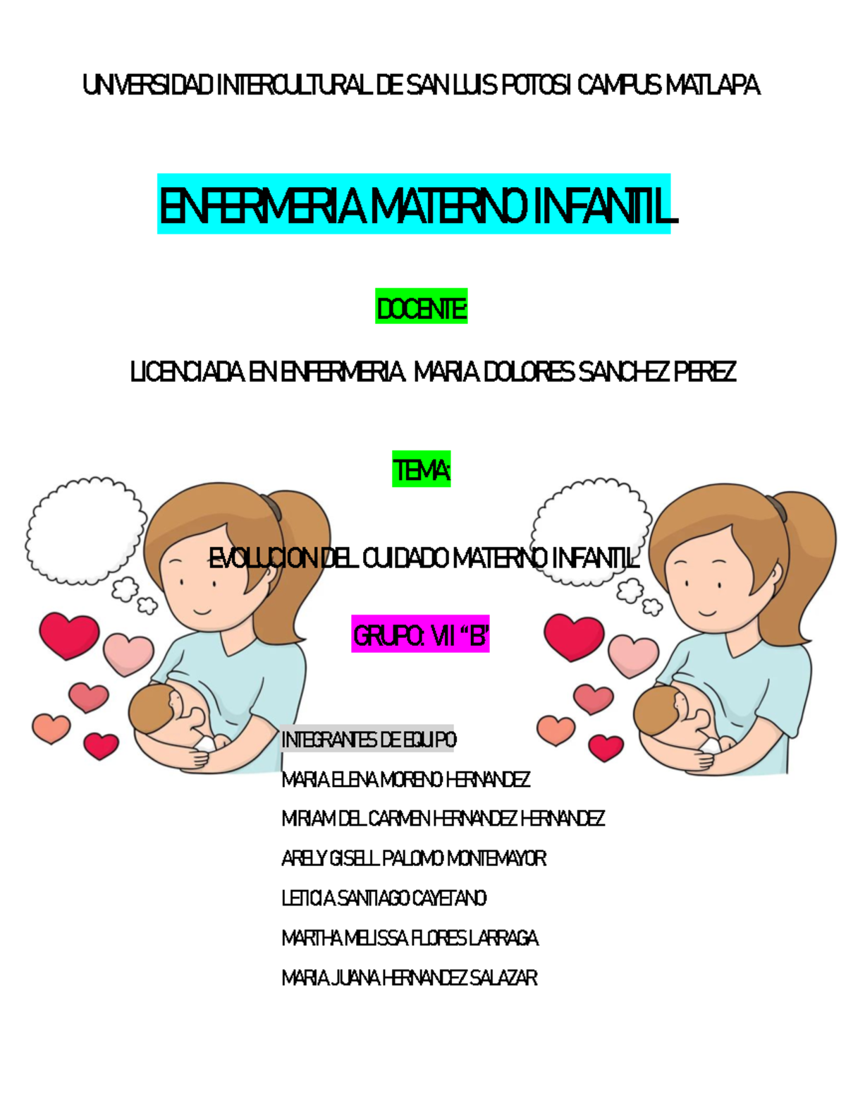 Enfermeria Materno Infantil - ENFERMERIA MATERNO INFANTIL UNIVERSIDAD ...