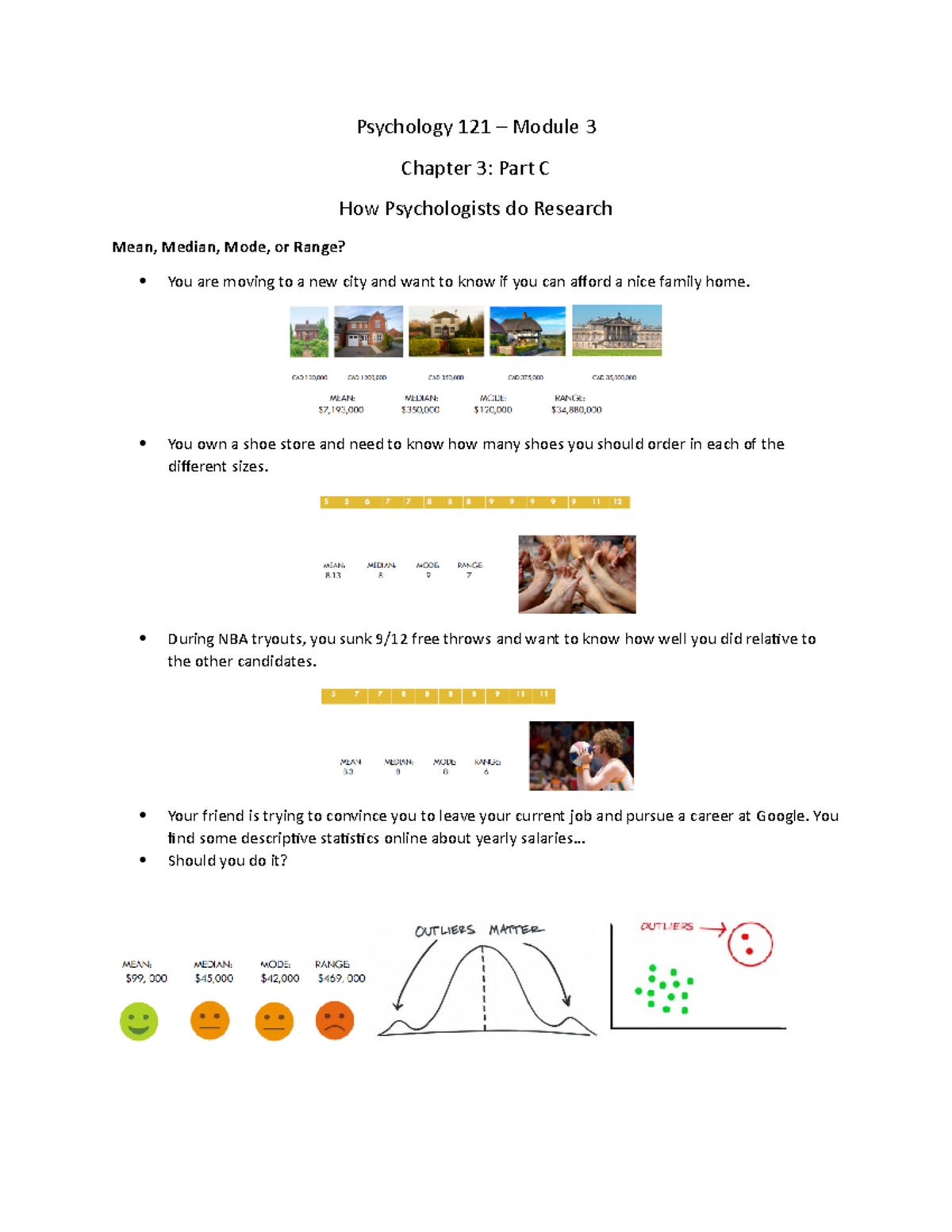 Chapter 3 - Part C - Lecture notes 6 - Psychology 121 – Module 3 ...
