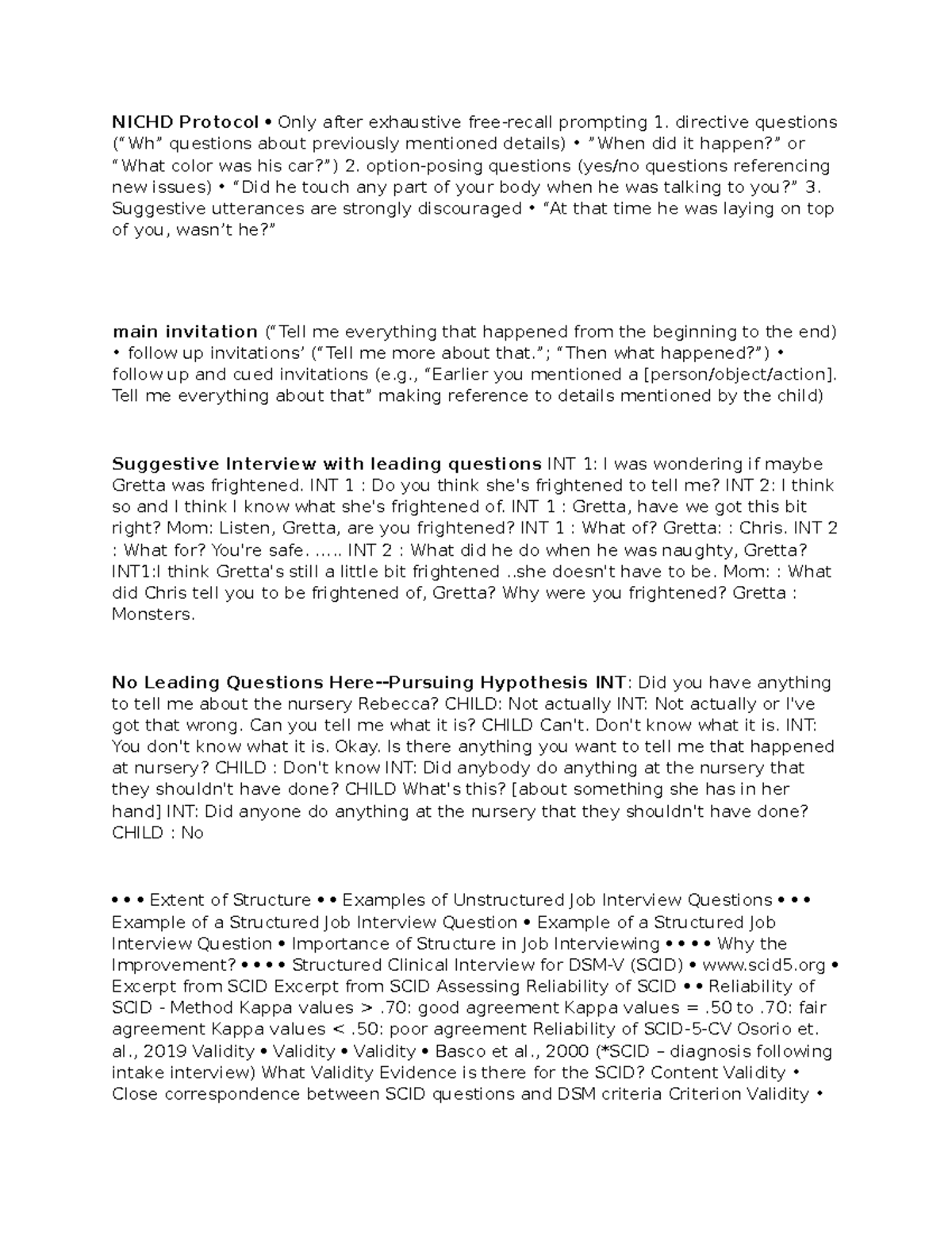 Psyc 311 - Summary Introduction to Psychology - NICHD Protocol Only ...