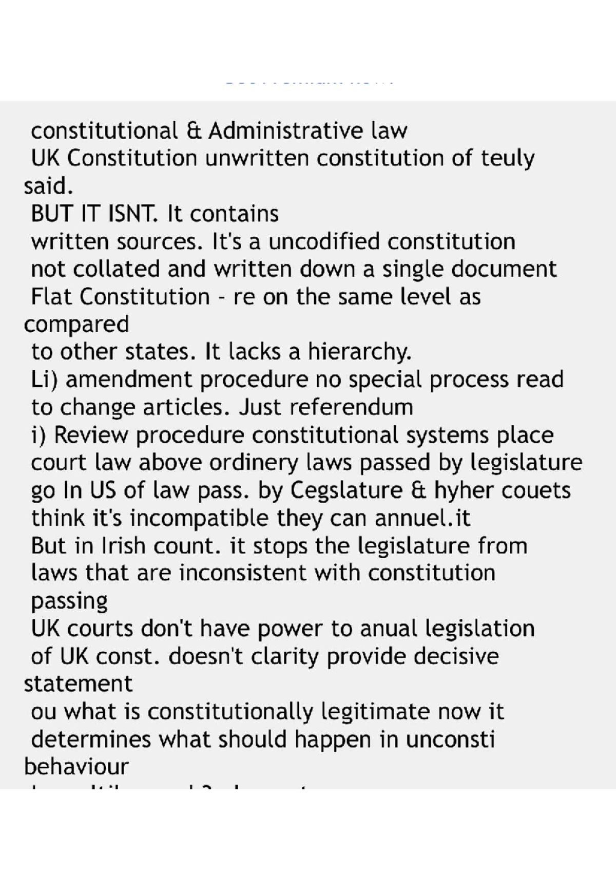 Cons1 - introduction to constitution - LAW122001 - Studocu