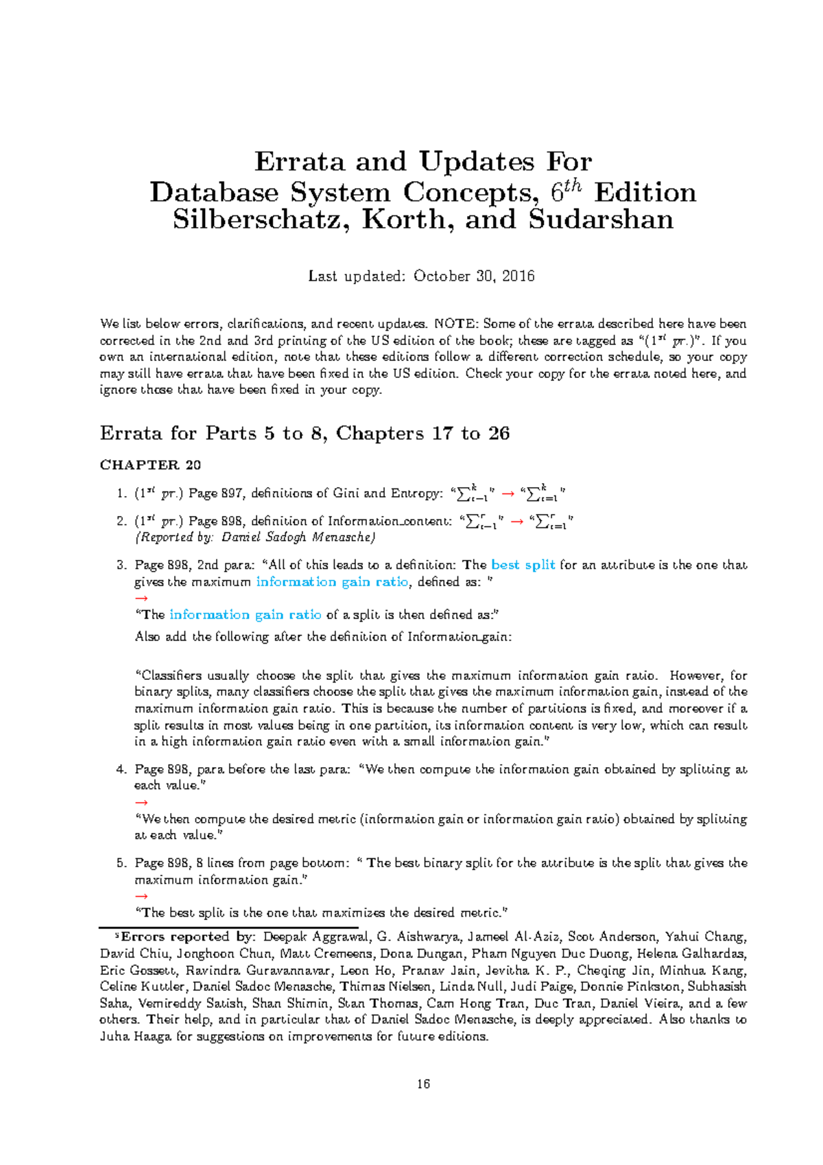 Notes Errata-part5-8 - Errata and Updates For Database System Concepts ...
