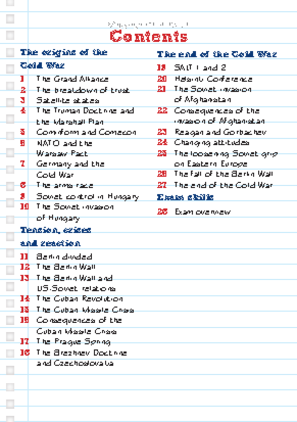 Revise edexcel gcse history superpower relations revision cards - The ...
