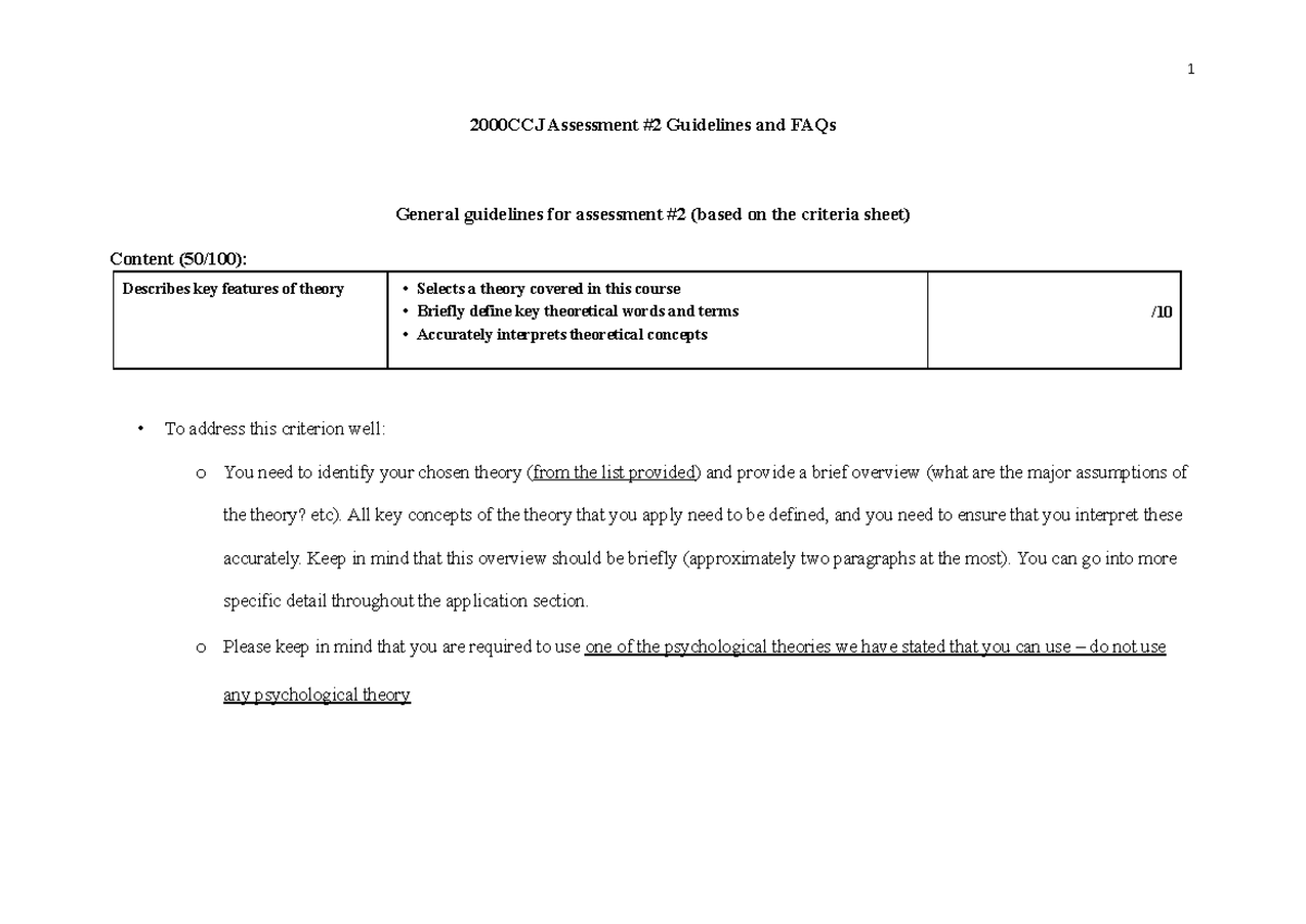 2000 CCJ Assessment 2 guidelines 2023 (final) - 2000CCJ Assessment #2 ...