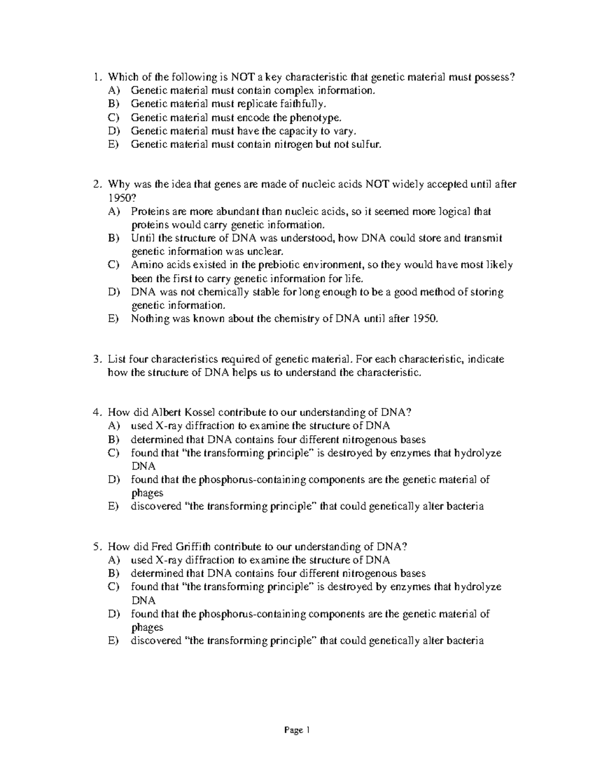 Chapter 10 DNA The Chemical Nature Of The Gene Which Of The chapter-10-dna-the-chemical-nature-of-the-gene-which-of-the