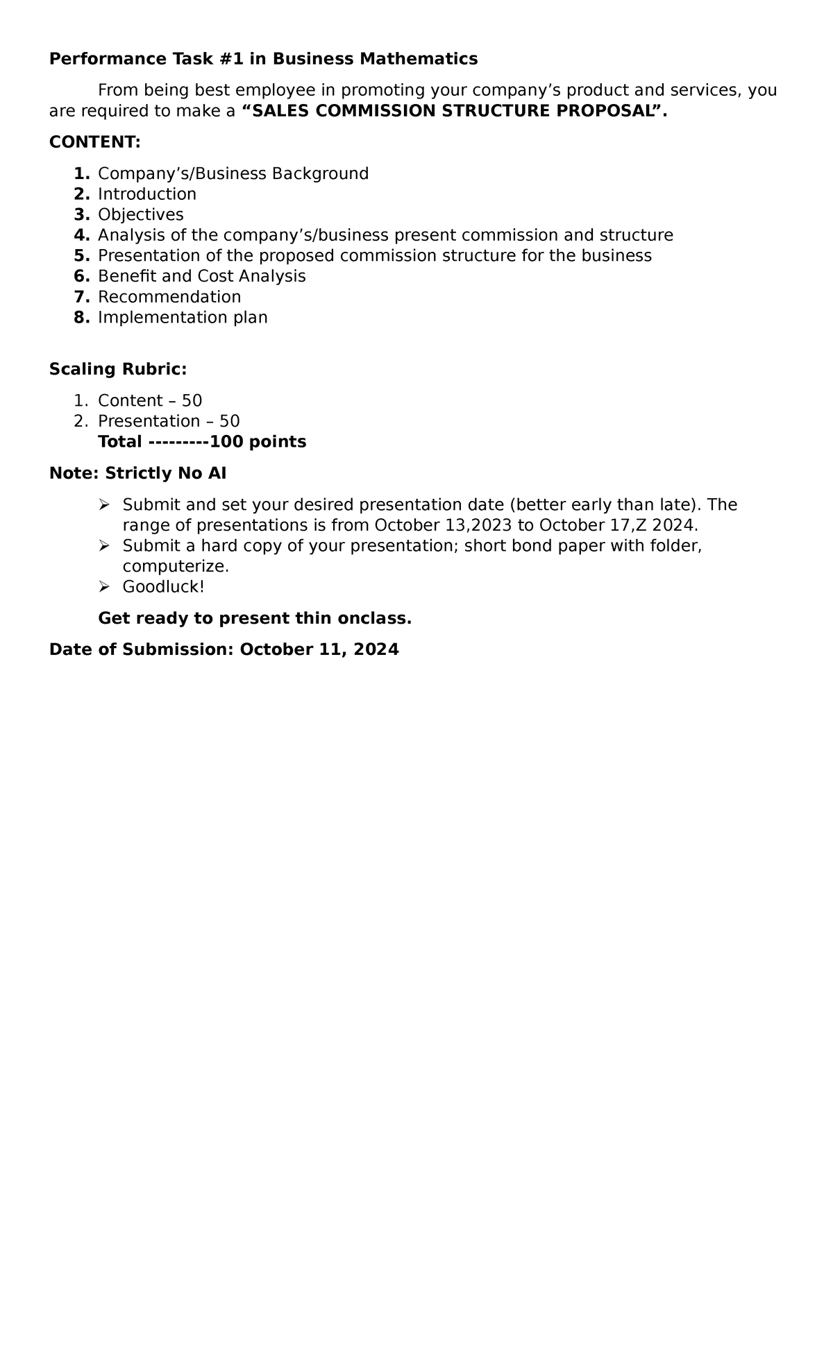 PT1 commission ABM - performance task - Performance Task #1 in Business ...