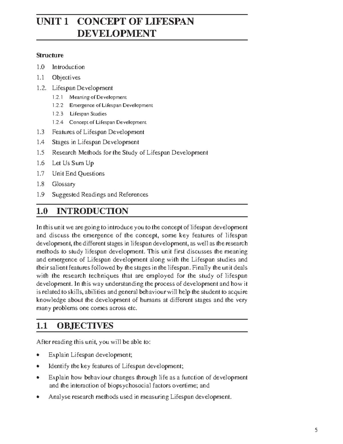 Unit-1 - pls read - Concept of Lifespan UNIT 1 CONCEPT OF LIFESPAN ...