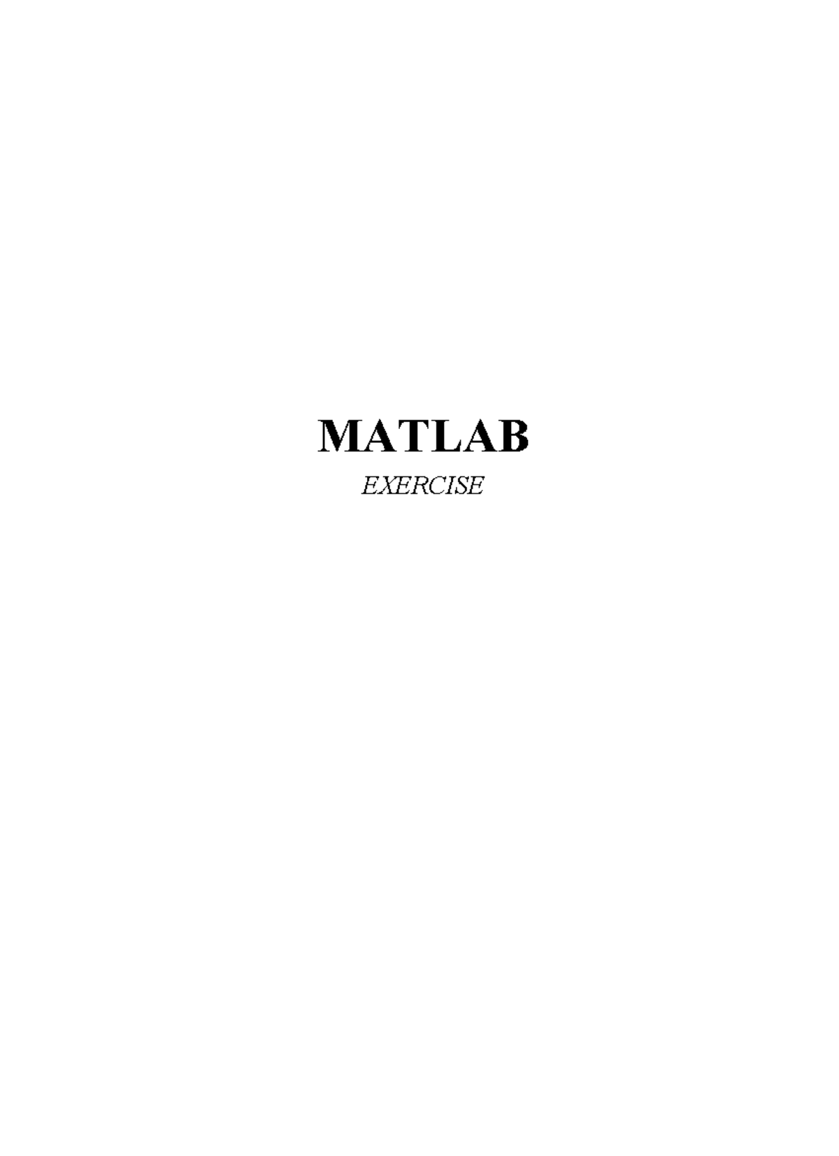 Matlab - Warning: TT: undefined function: 32 ####### MATLAB EXERCISE 1 Aritmetica di macchina In ...