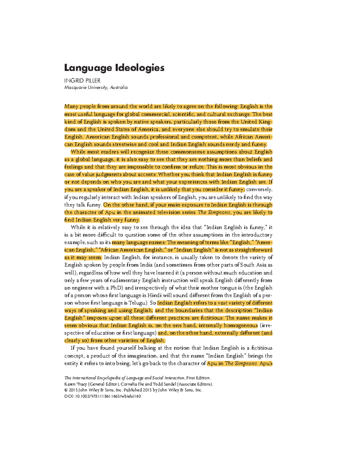 Piller Language-ideologies - INGRID PILLER Macquarie University ...