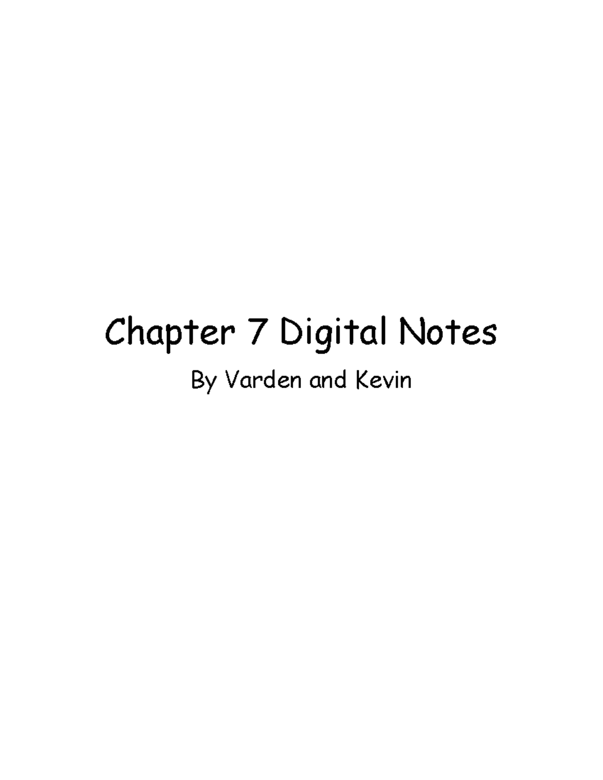 Math Chapter 7 Notes - Chapter 7 Digital Notes By Varden and Kevin ...