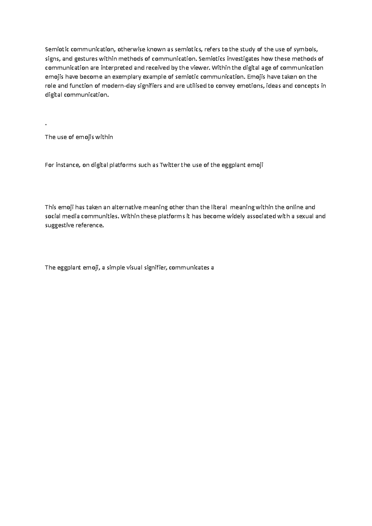 Semiotic communication - A1 - Semiotic communication, otherwise known ...