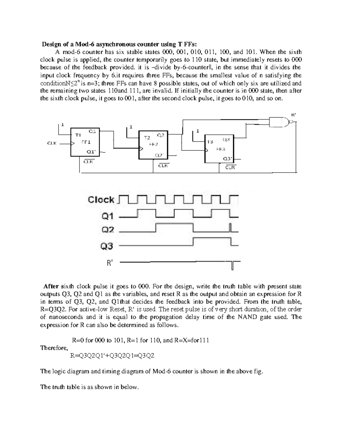 Switching Theory and Logic Design ABC-12 - Design of a Mod-6 ...