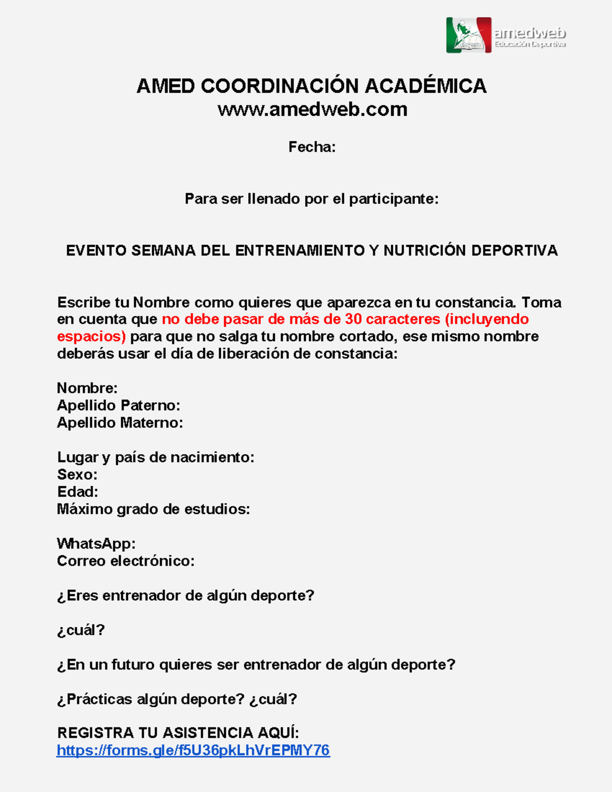 20230403 Tarea Clase 2 Seminario - AMED COORDINACIÓN ACADÉMICA amedweb Fecha: Para ser llenado ...