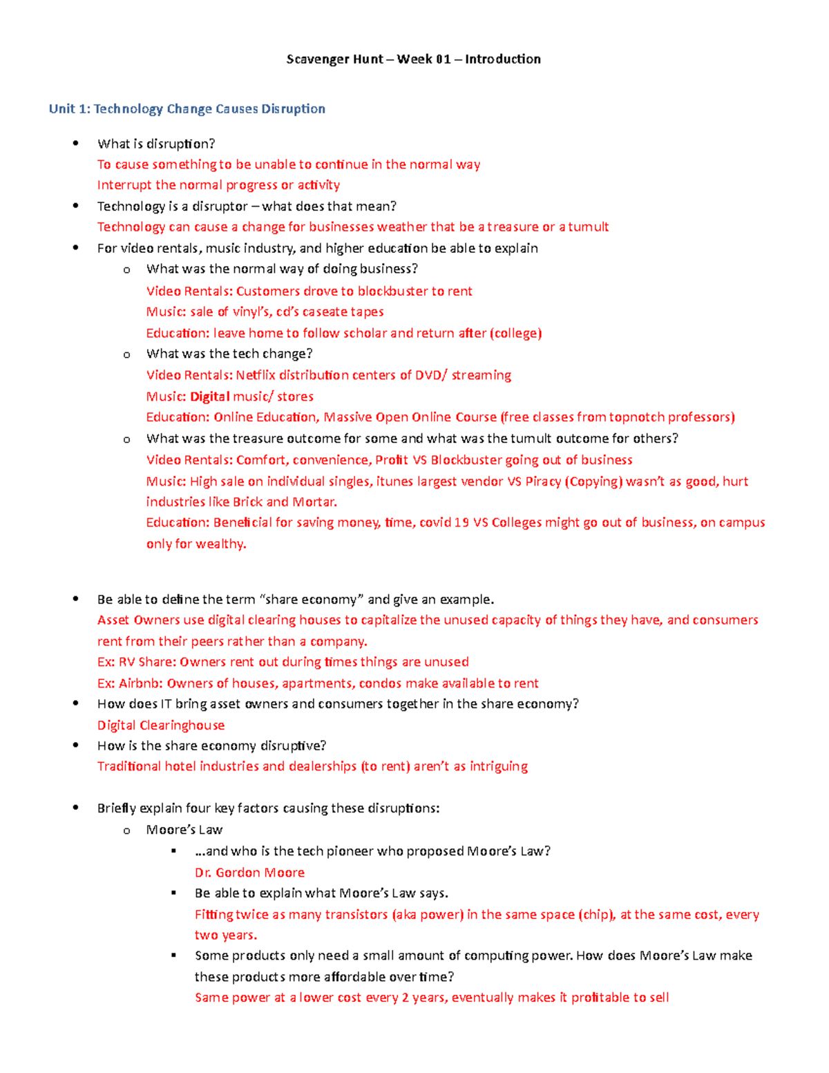 Scavenger Hunt 01-Tech Change - Scavenger Hunt – Week 01 – Introduction ...