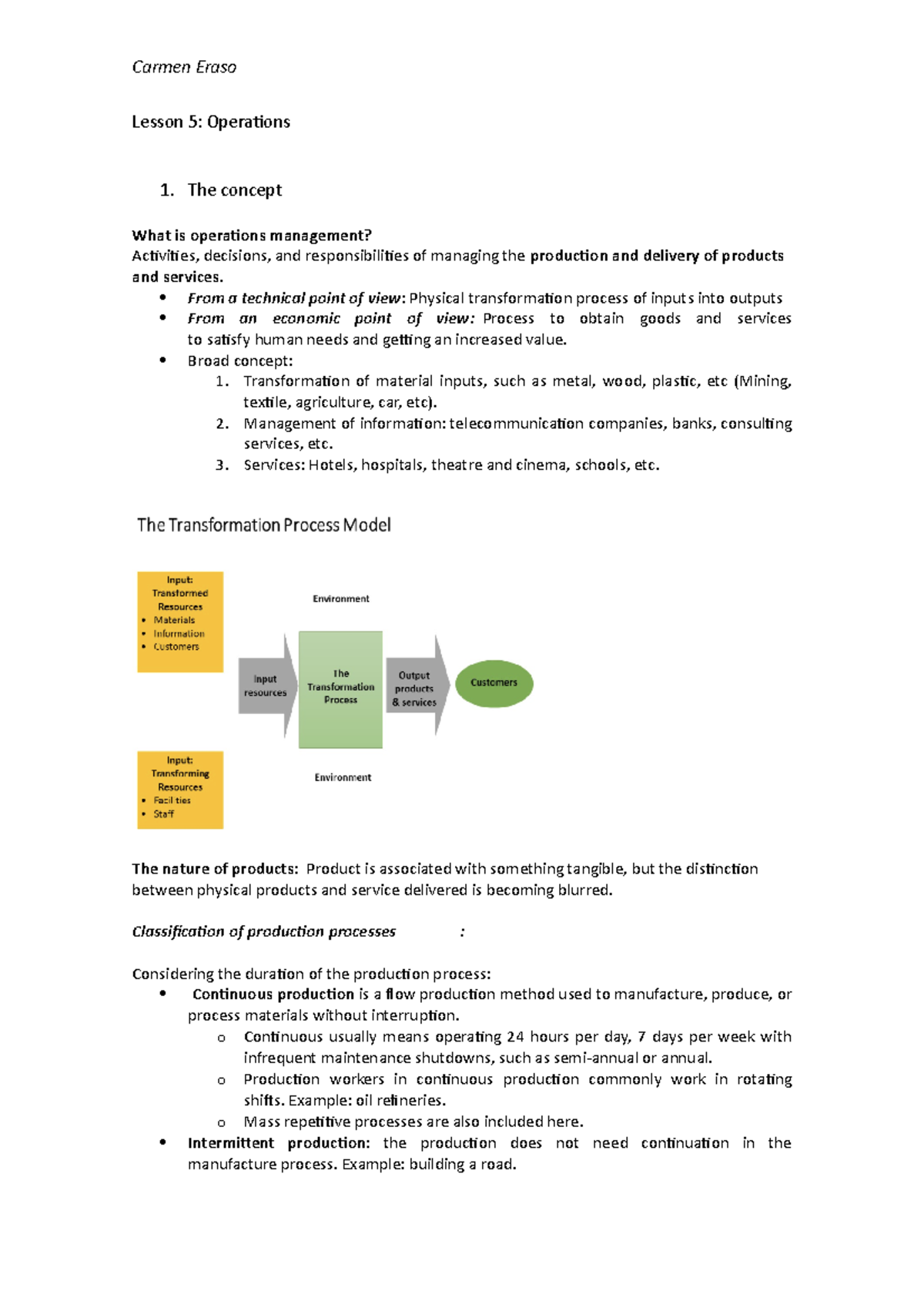 GE 5 - Ge5 - Lesson 5: Operations 1. The concept What is operations ...