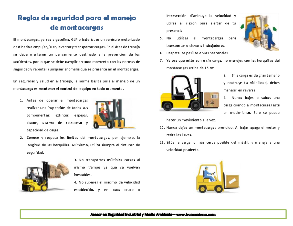 21 - operaciones unitarias - Reglas de seguridad para el manejo de ...