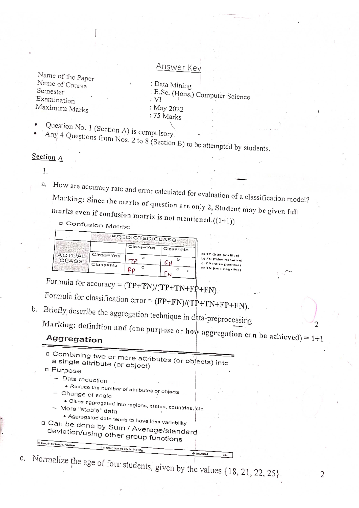 Solution Of Qp1 Question Paper Computer Science Studocu
