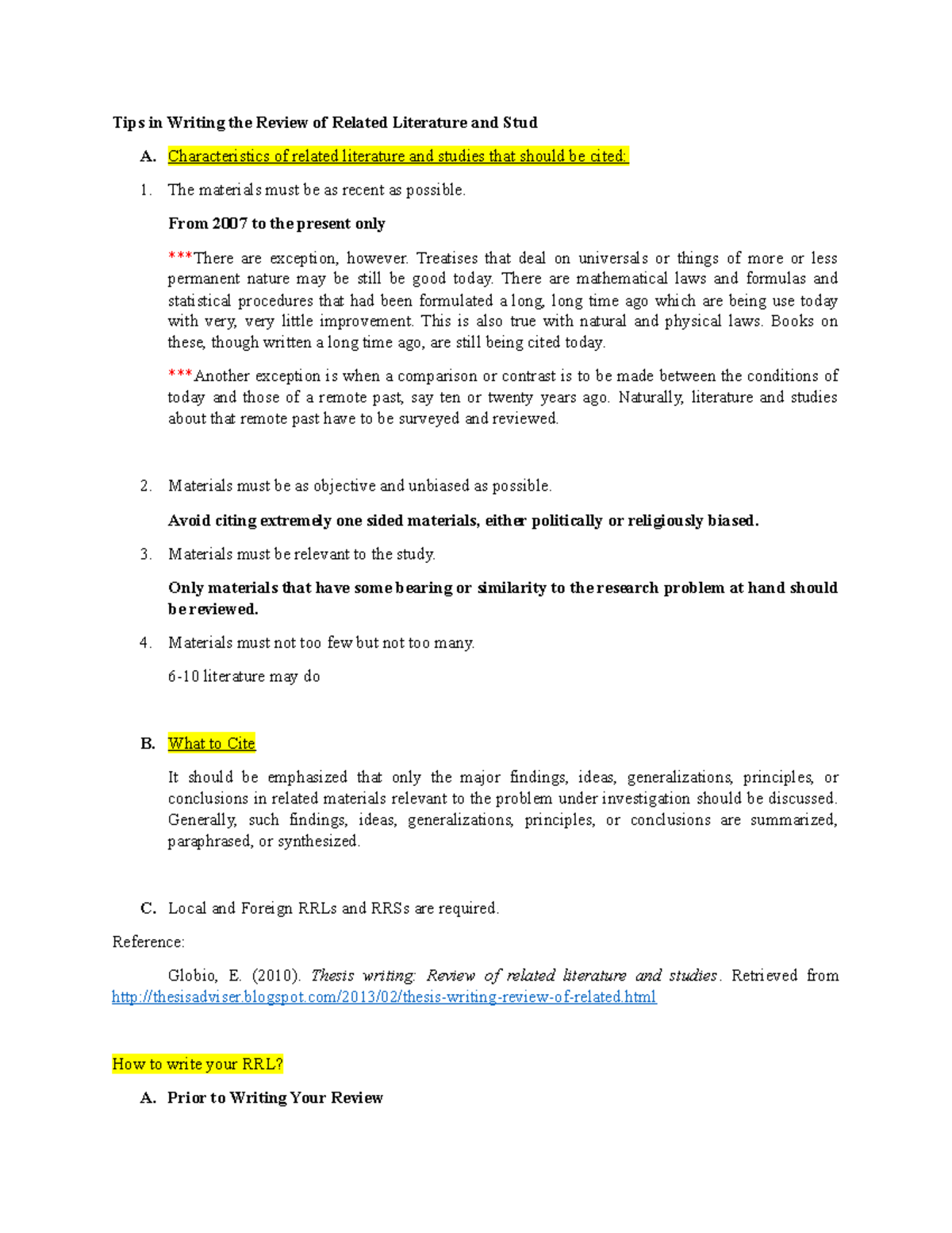 Tips-in-Writing-RRL-and-RRS - Tips in Writing the Review of Related ...