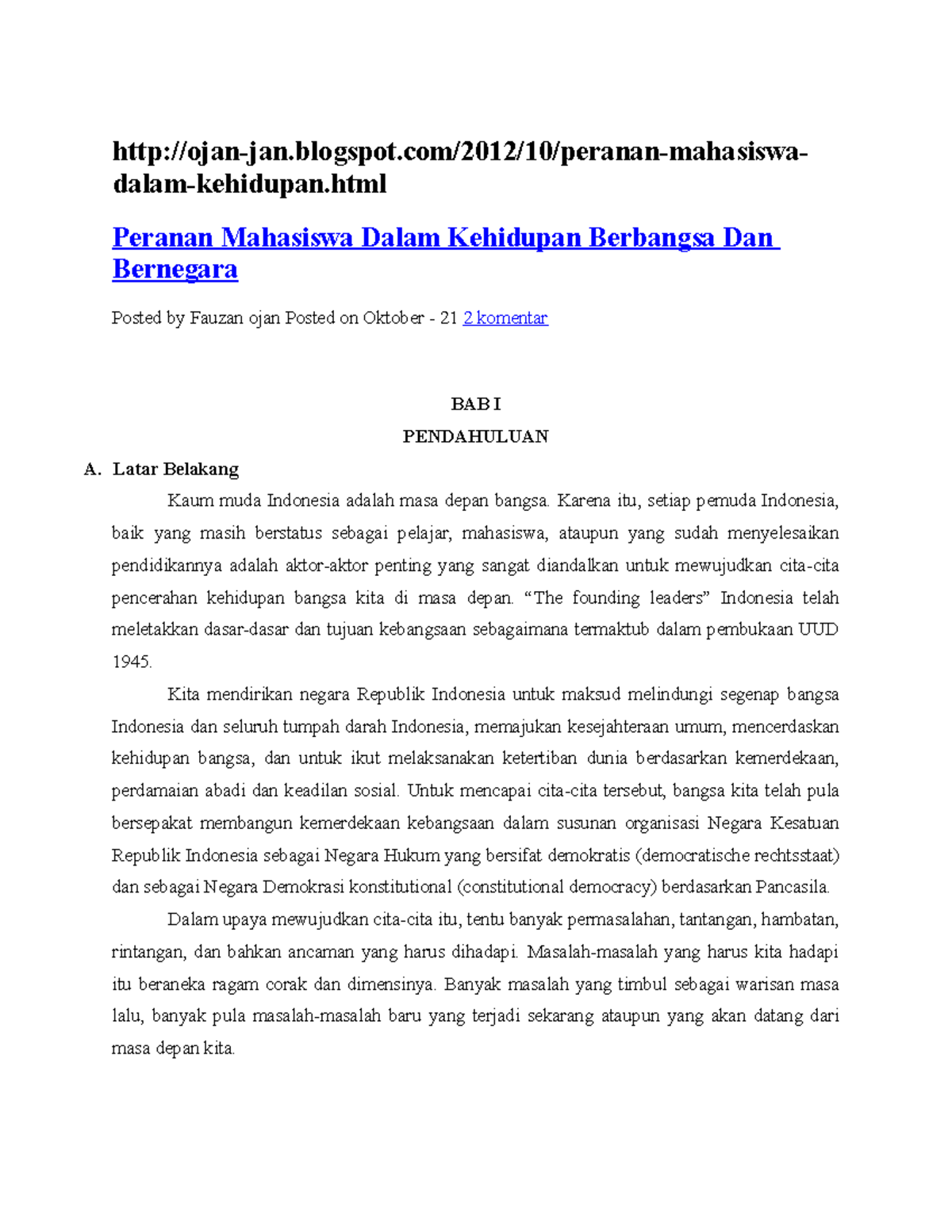 351283892 peranan mahasiswa dalam kehidupan berbangsa dan bernegara ...