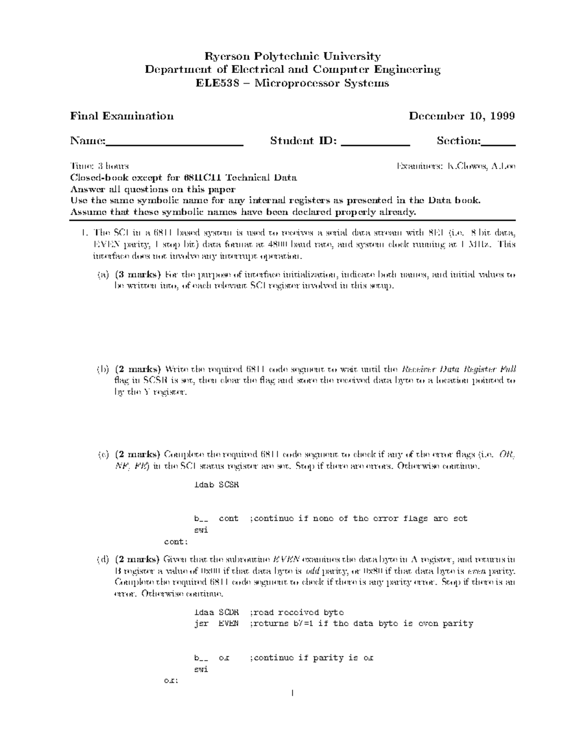 1999F COE 538 E NS - Practice exam - - Studocu