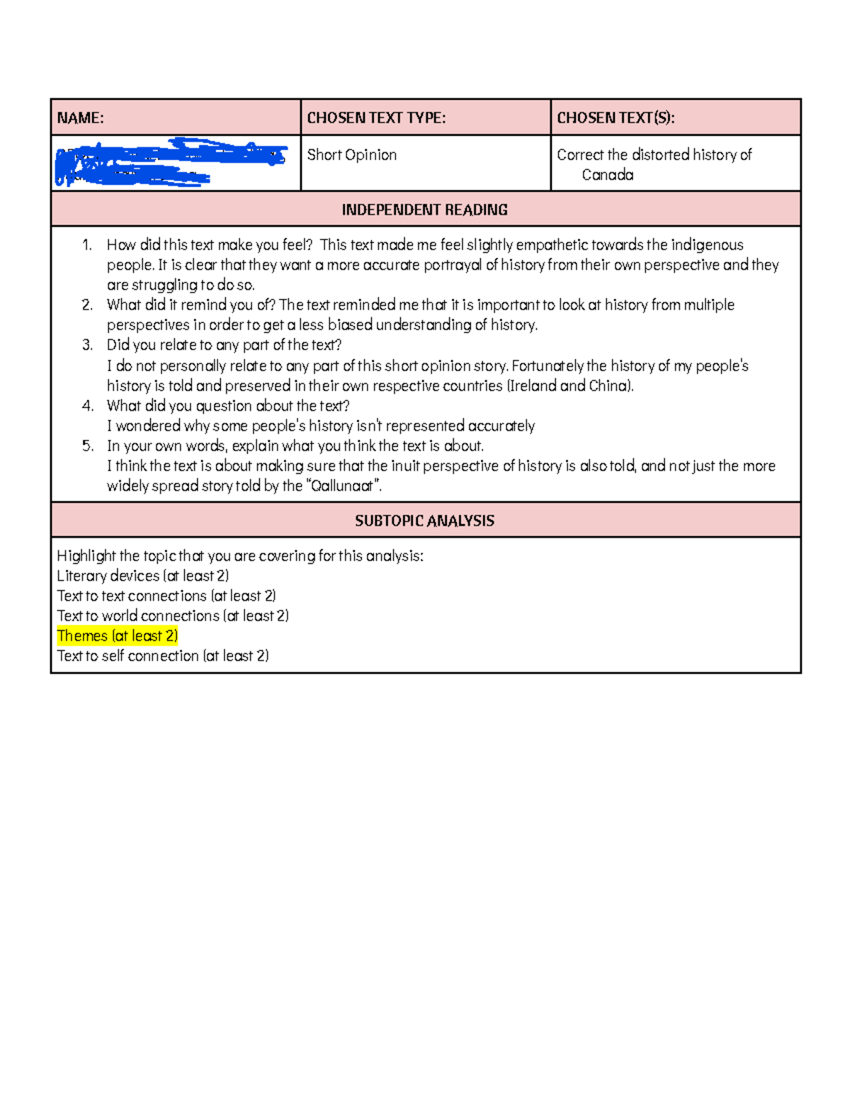 Text Talk Organizer - Orgranizer for the english text talk - NAME ...